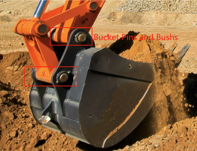 Linkage Pin / Bucket Pin And Bushing For Excavators Bulldozers Wheel Loaders Industry