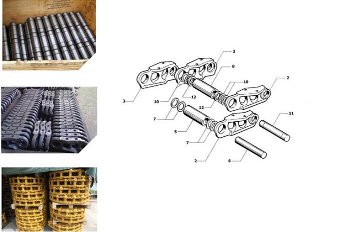 Bulldozer / Excavator Track Chain Undercarriage Parts Track Link Assembly